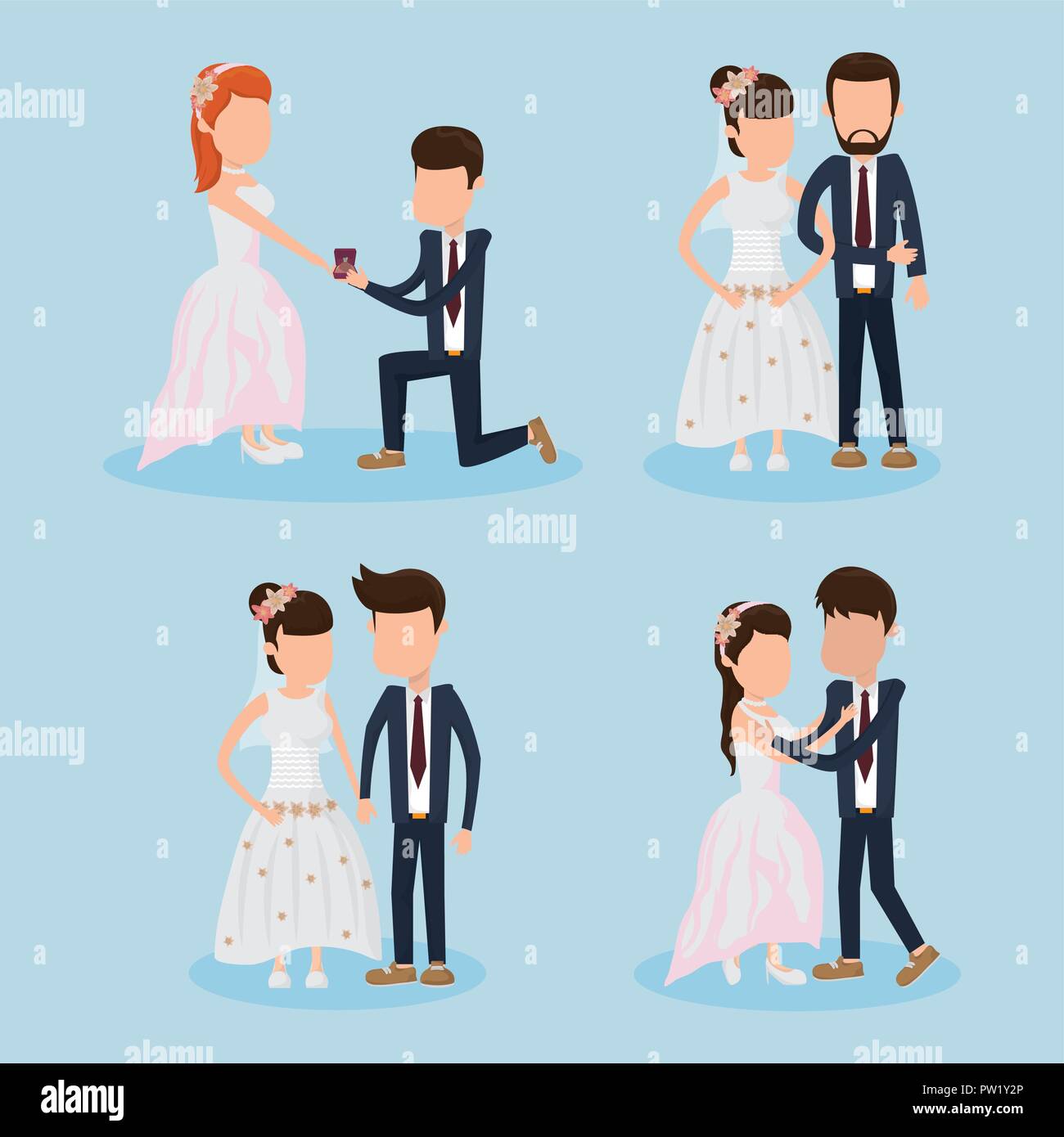 Engagement cartoons Stock Vector Images - Alamy