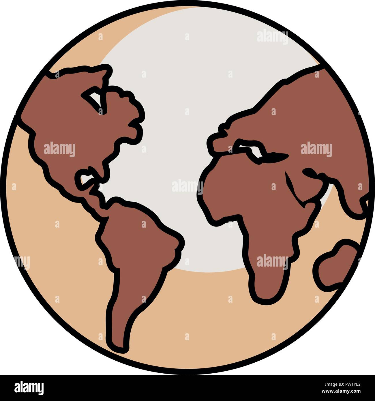 world global map on white background vector illustration Stock Vector ...