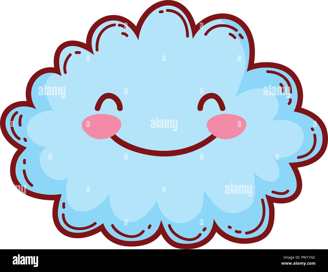 Cloud smiling cartoon Stock Vector Image & Art - Alamy