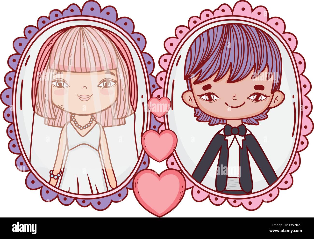 Wedding couple photo drawings Stock Vector Image & Art - Alamy