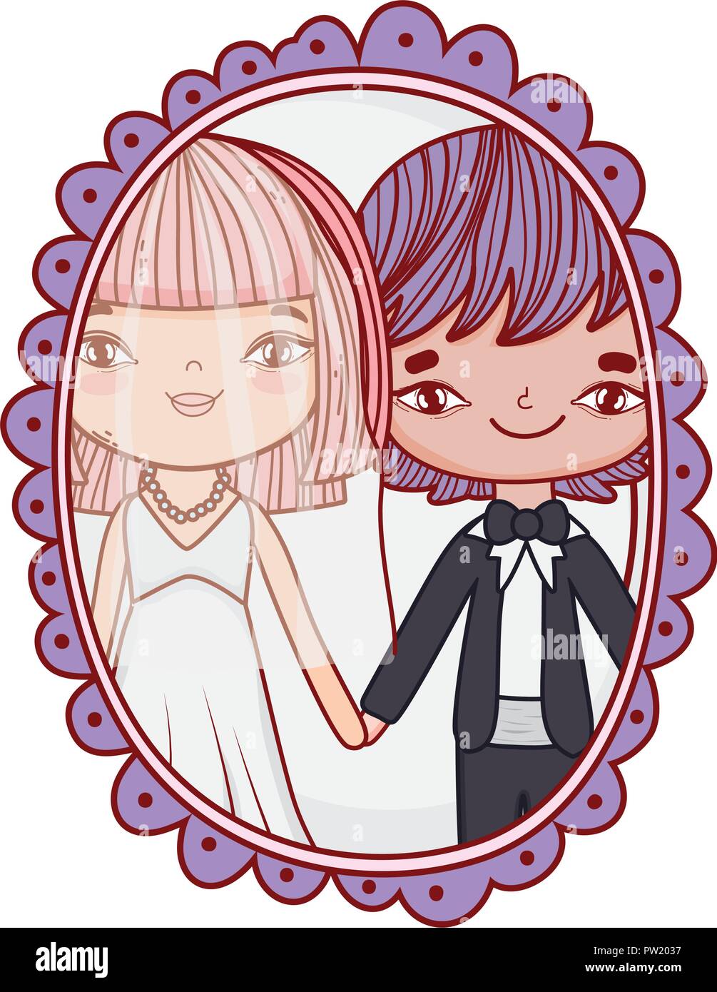 Photo married couple wife Stock Vector Images - Alamy