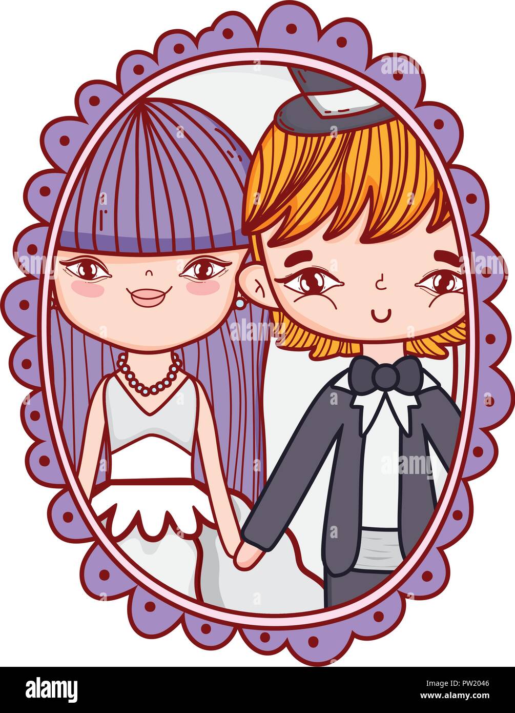 Photo married couple wife Stock Vector Images - Alamy