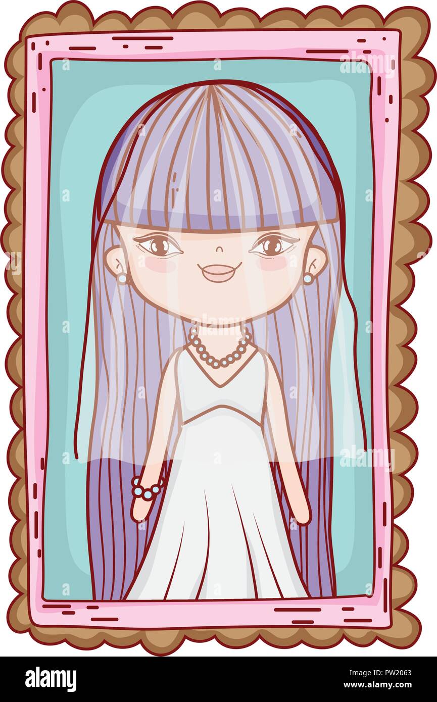Bride cute drawings cartoons Stock Vector Image & Art - Alamy