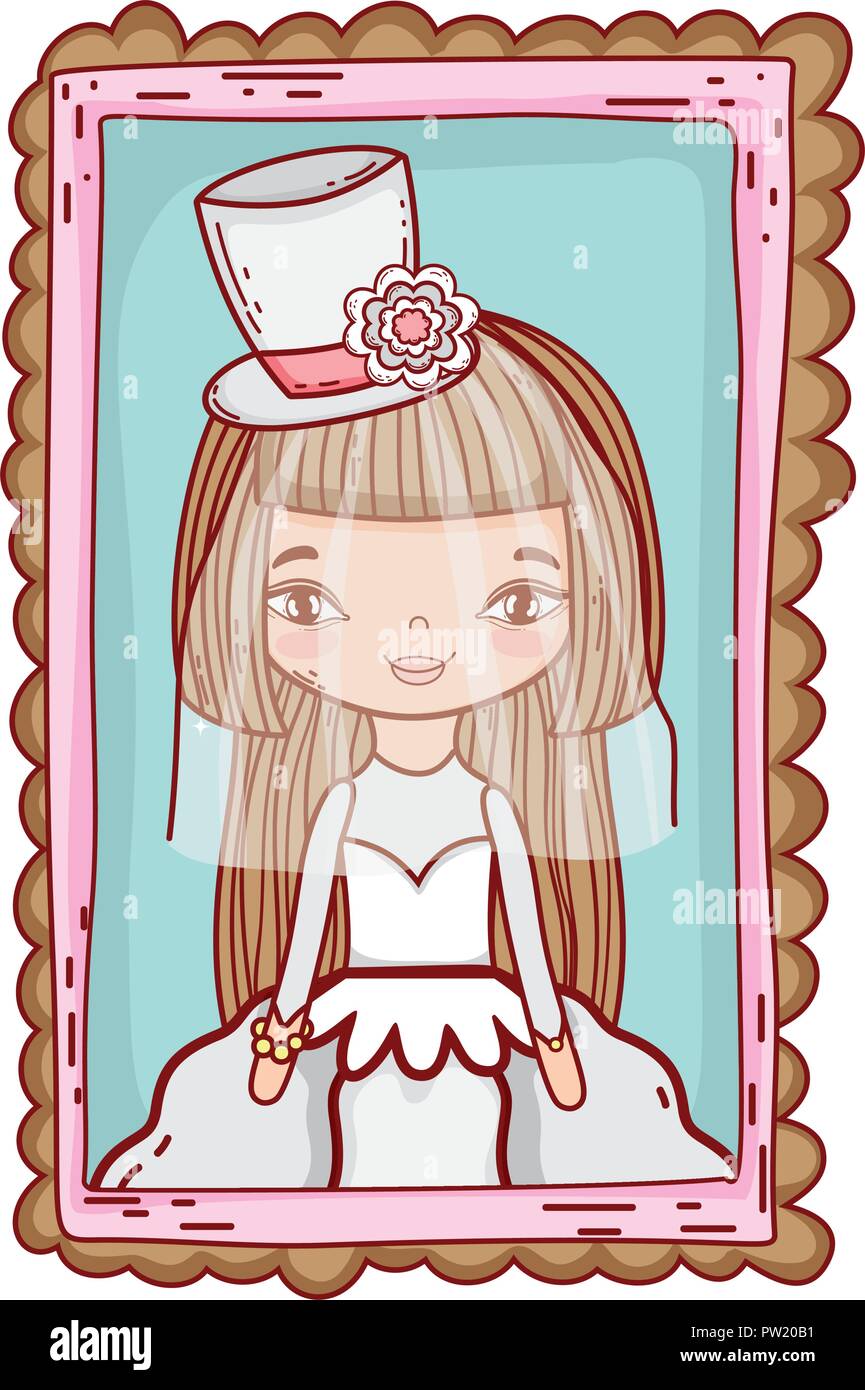 Bride cute drawings cartoons Stock Vector Image & Art - Alamy