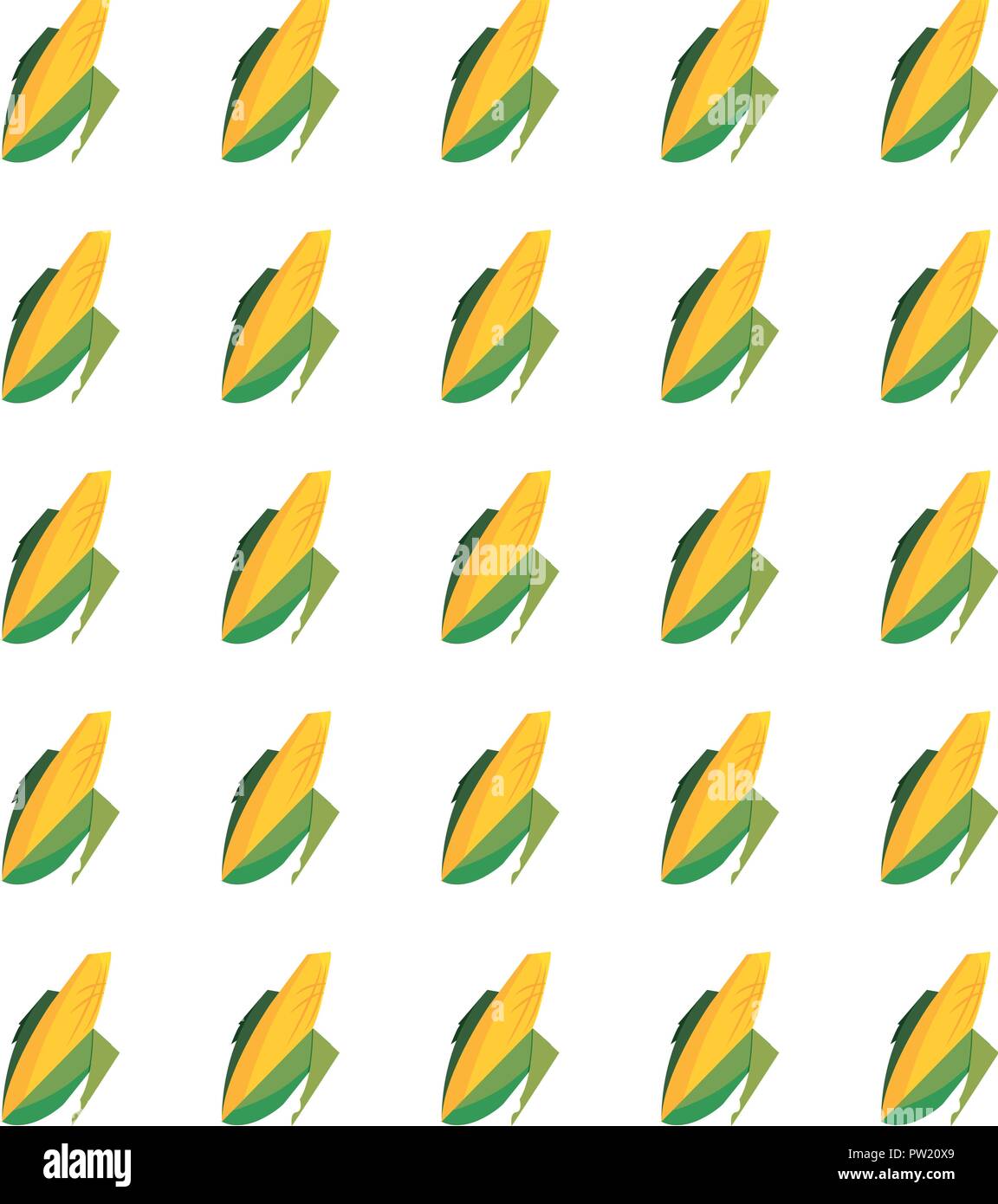 farm corn leaves food harvest background vector illustration Stock ...