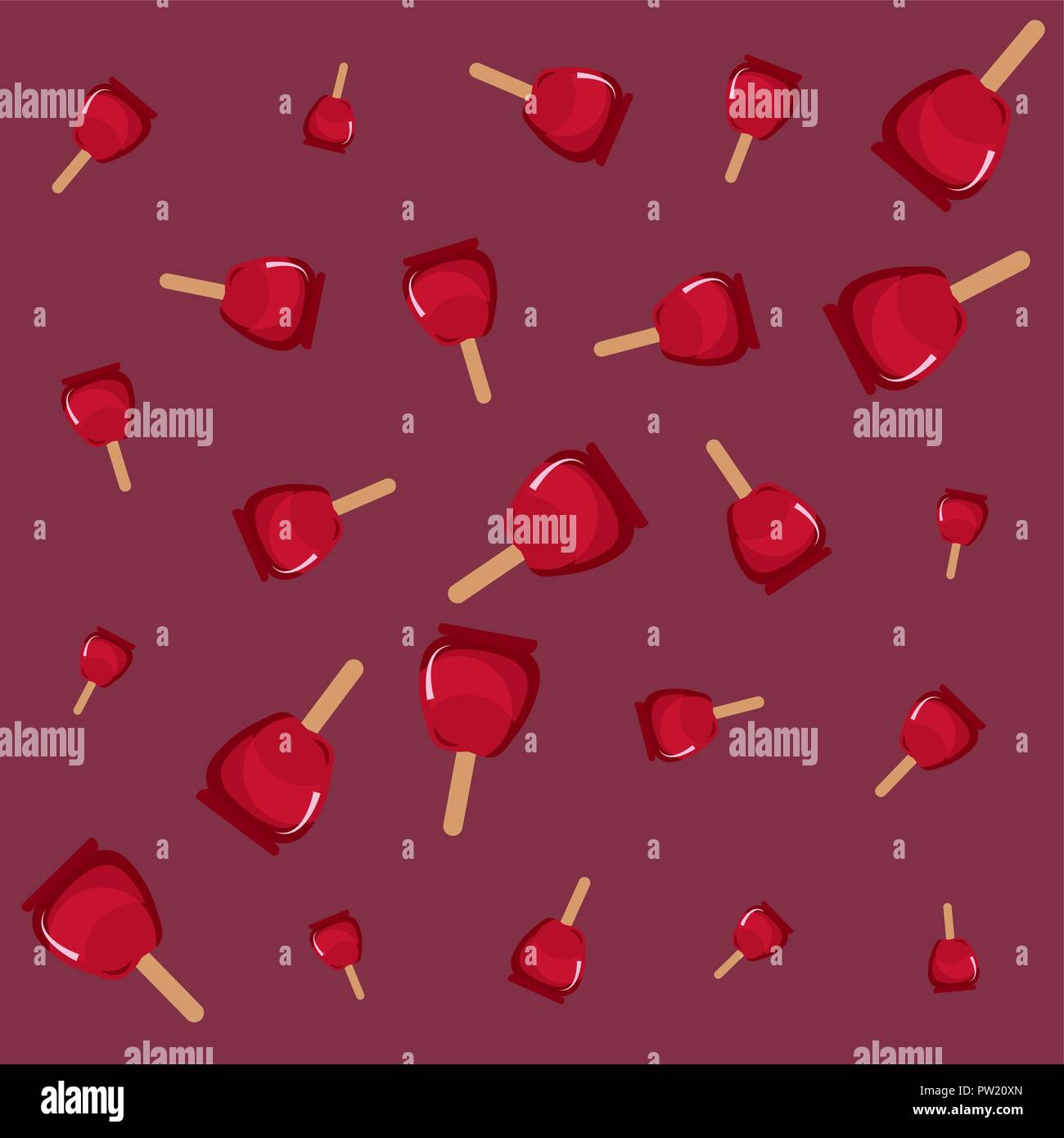 candy apples sweet snack background vector illustration Stock Vector ...
