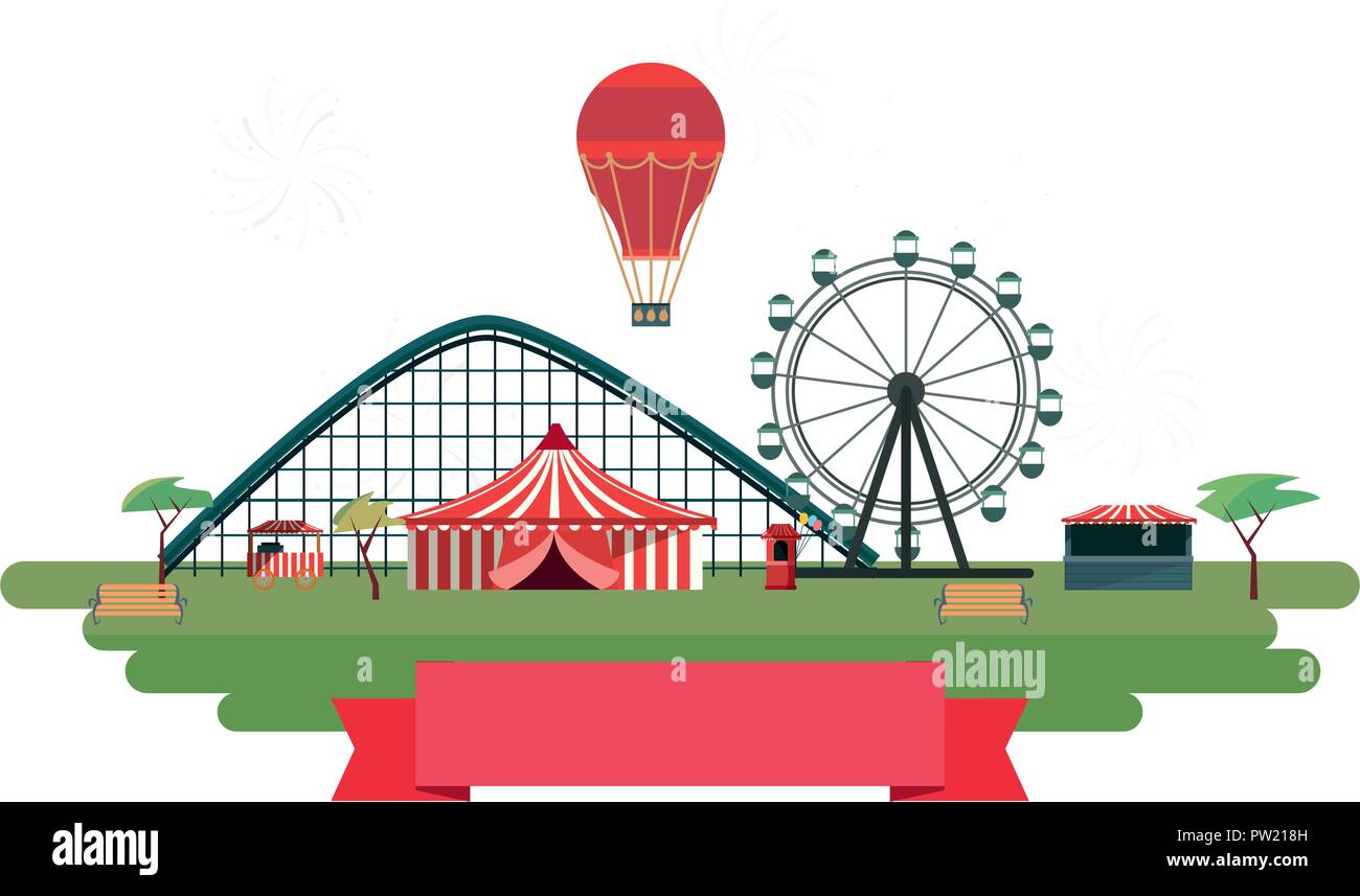 Air funfair ride Stock Vector Images - Alamy