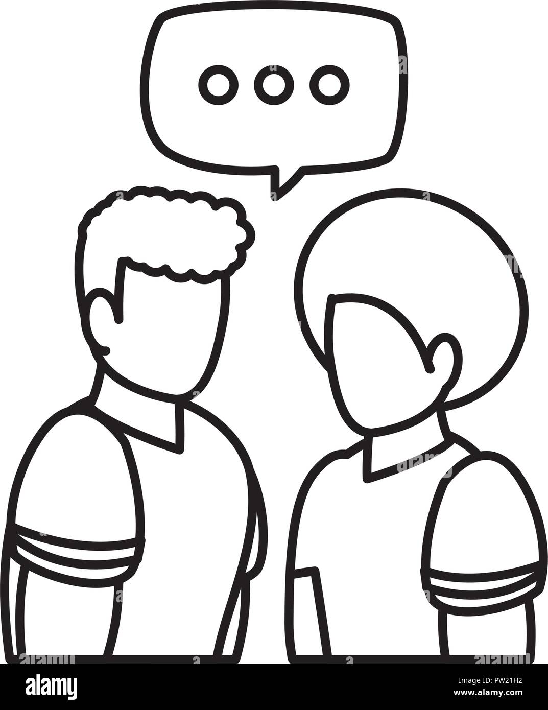 men talking over white background, vector illustration Stock Vector ...