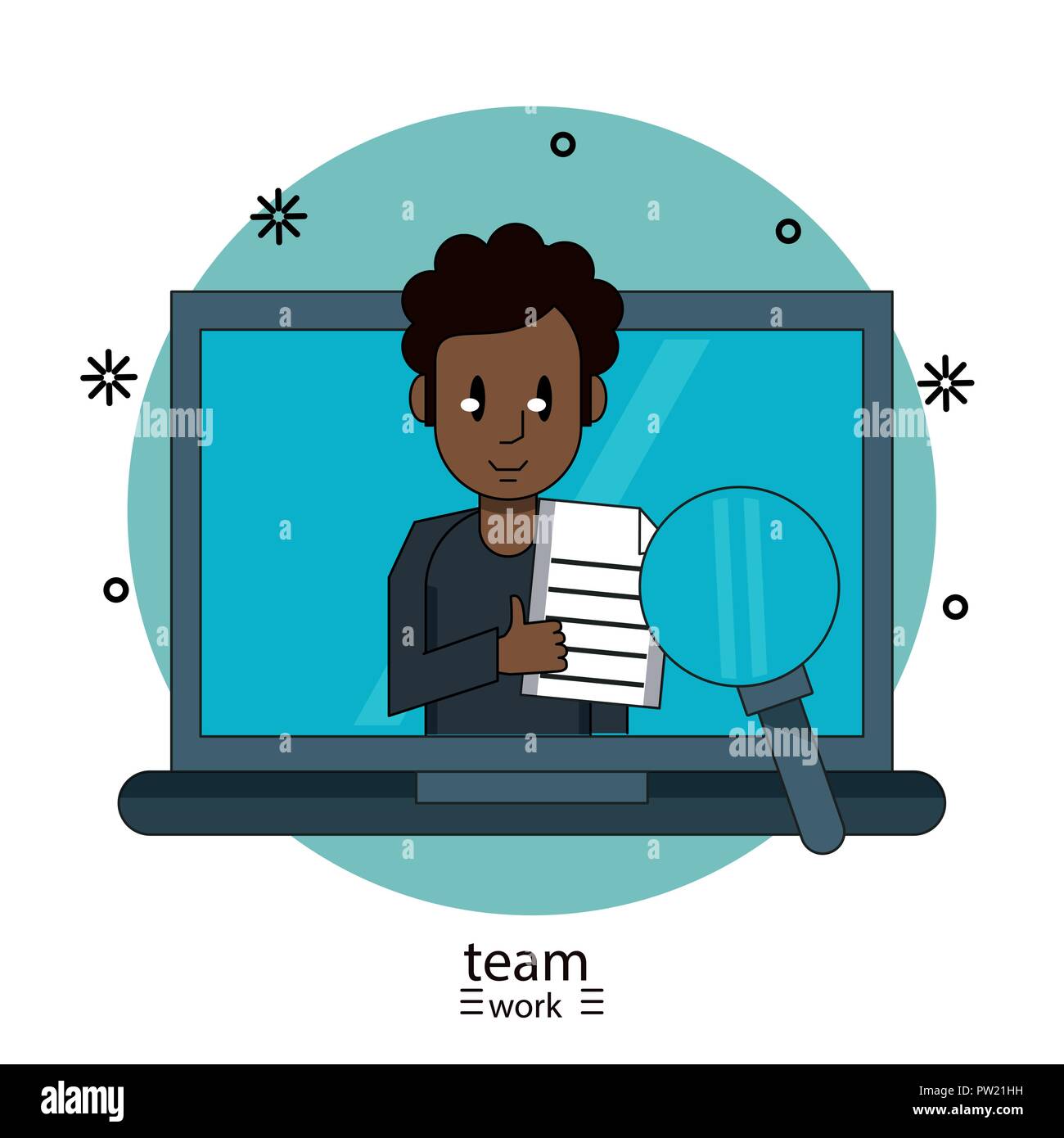 Business worker and teamwork cartoons vector illustration graphic ...