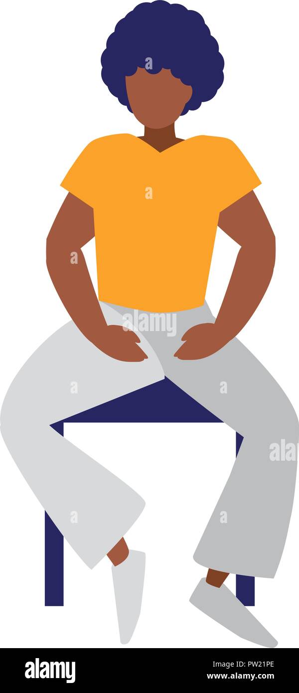 avatar man sitting icon over background, colorful design. vector ...