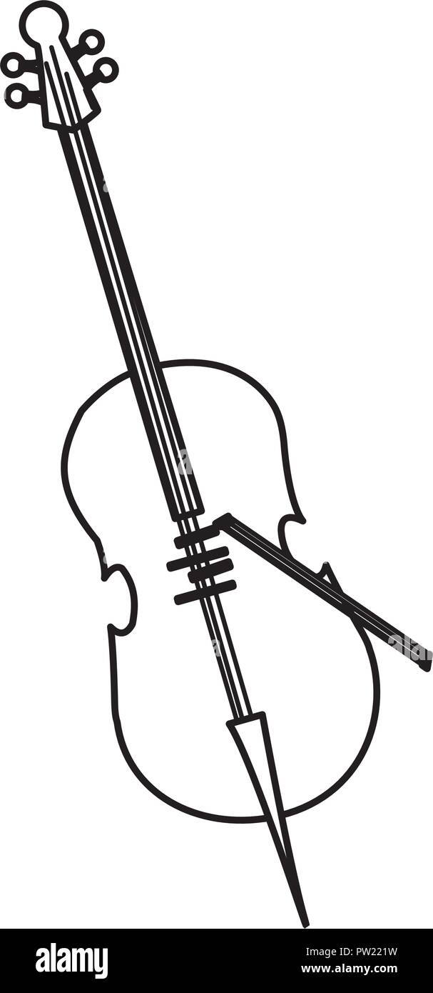 violin instrument icon over white background, vector illustration Stock ...