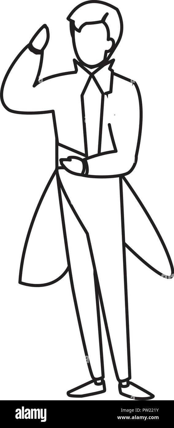 symphony orchestra director icon over white background, vector ...