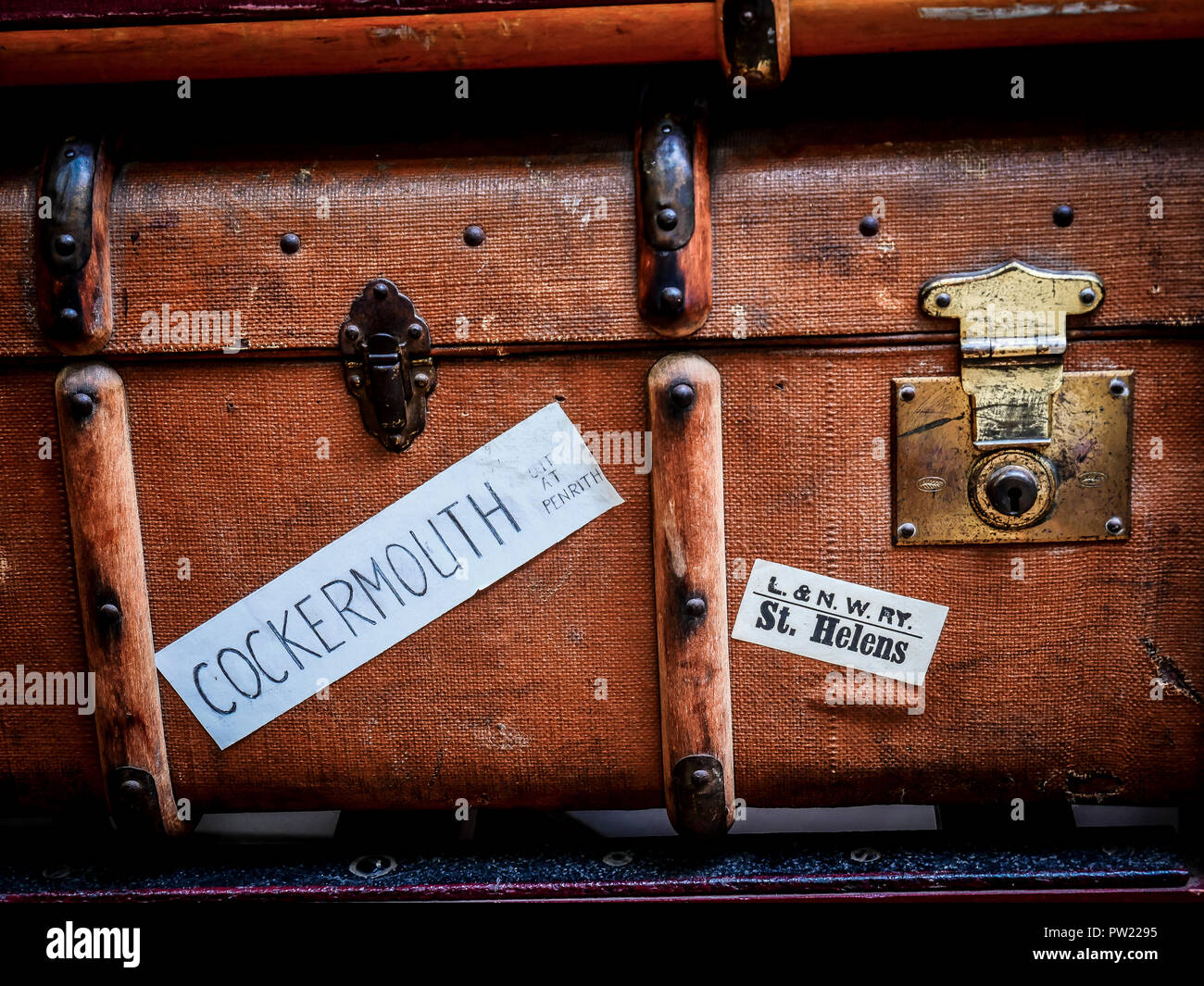 Memorabilia at Carnforth Railway Station in northern Lancashire that ...
