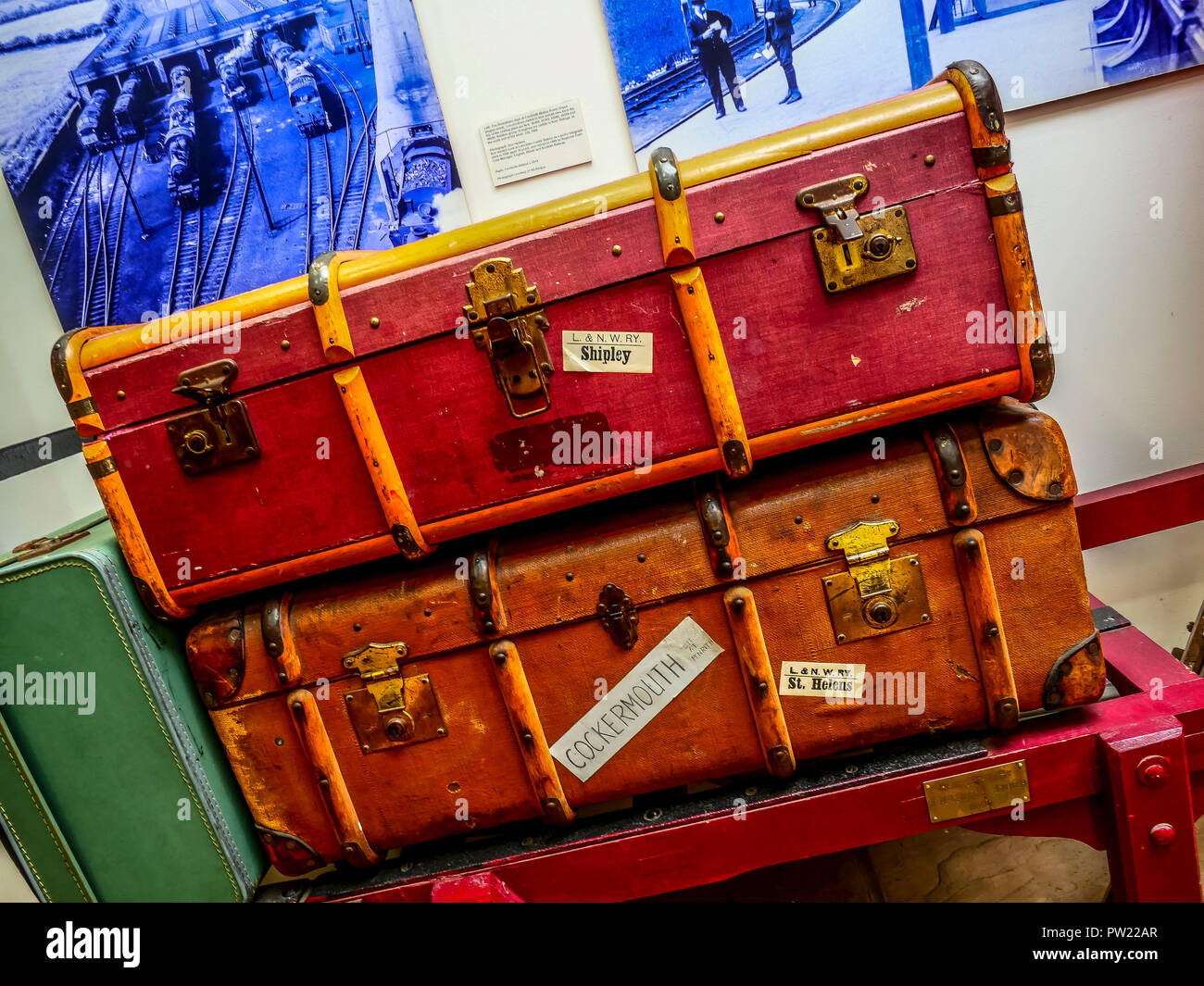 Memorabilia at Carnforth Railway Station in northern Lancashire that ...