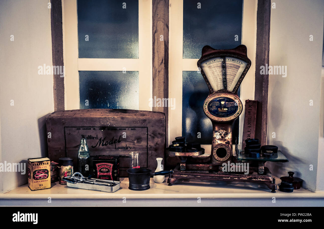 Memorabilia at Carnforth Railway Station in northern Lancashire that ...