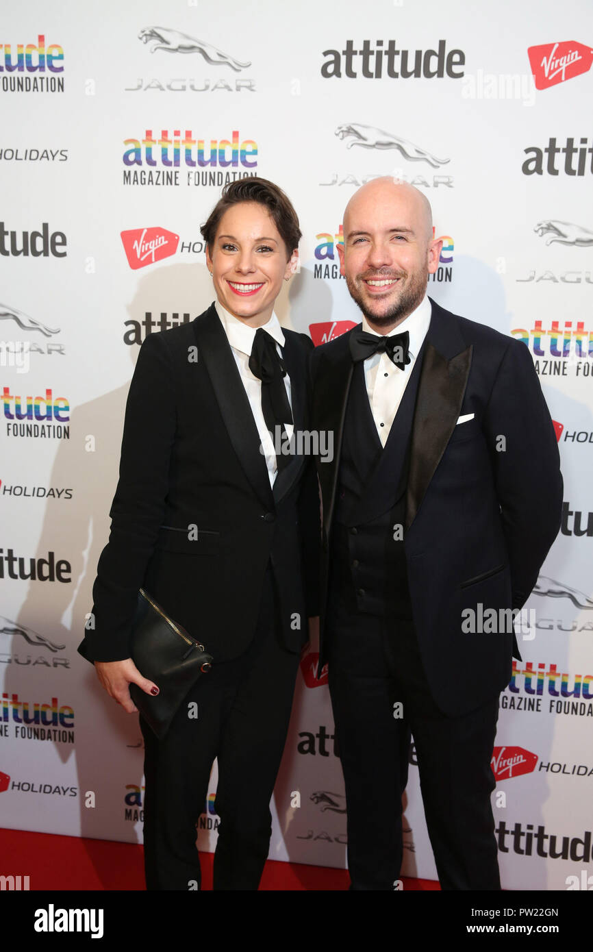 EDITORIAL USE ONLY Tom Allen (right) and friend attend the Virgin ...