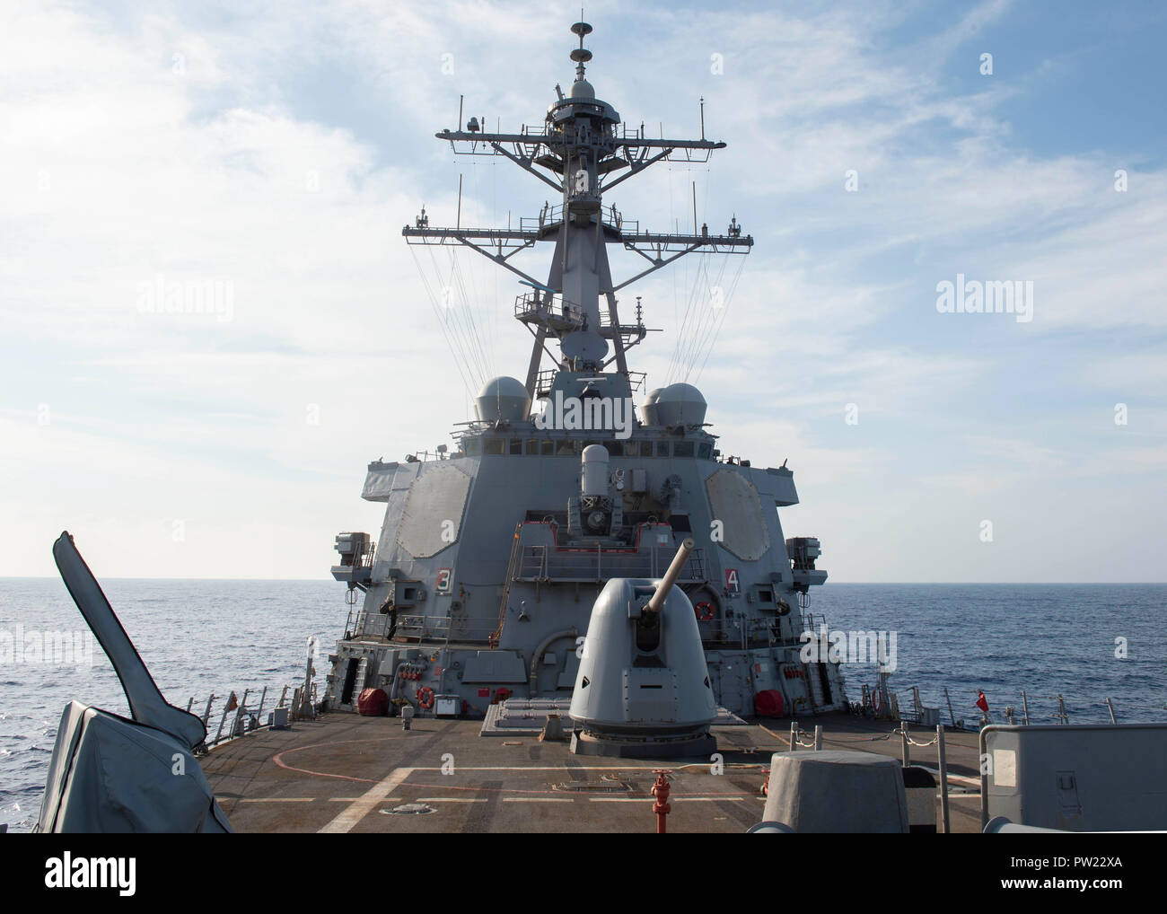 181007-N-JO245-1037 MEDITERRANEAN SEA (Oct. 7, 2018) The Arleigh Burke ...