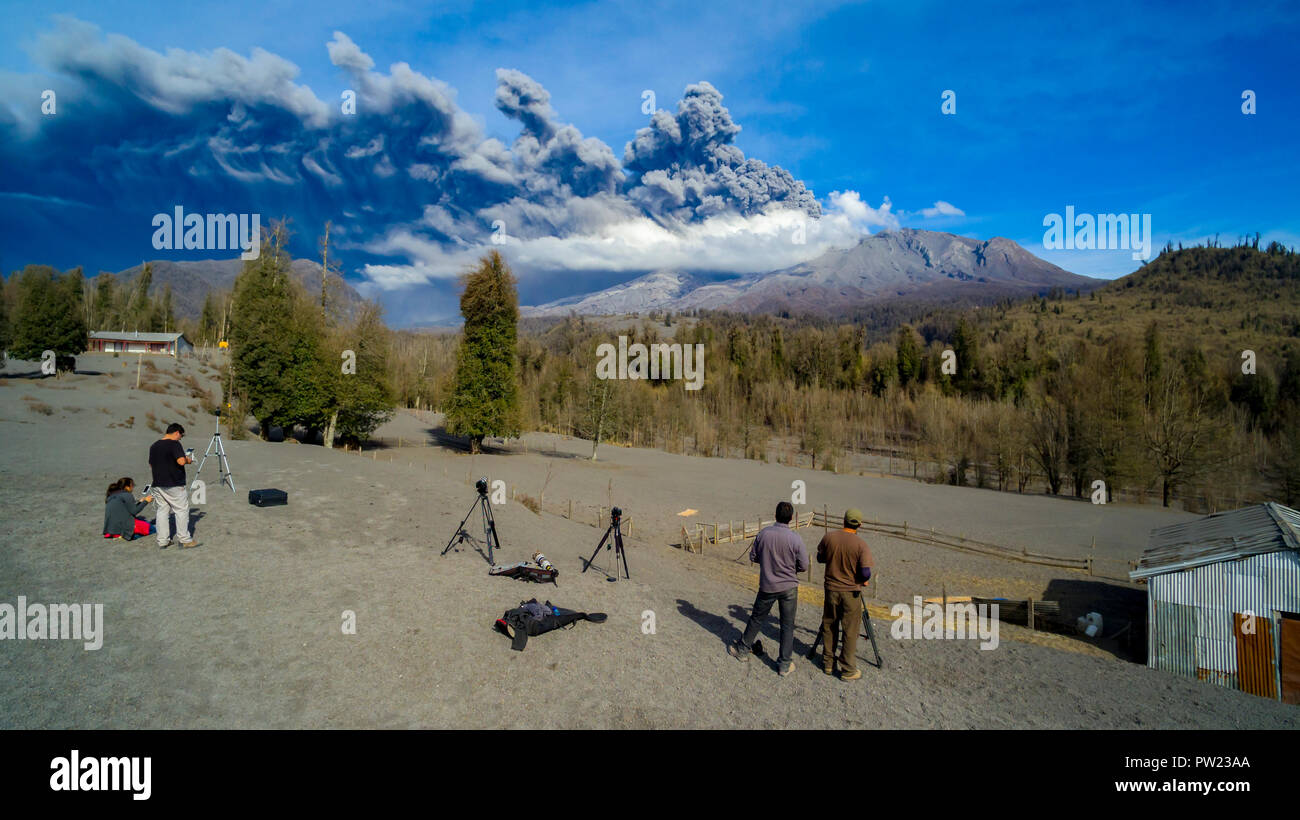 area covered with volcanic ash due to the eruption of the volcano ...