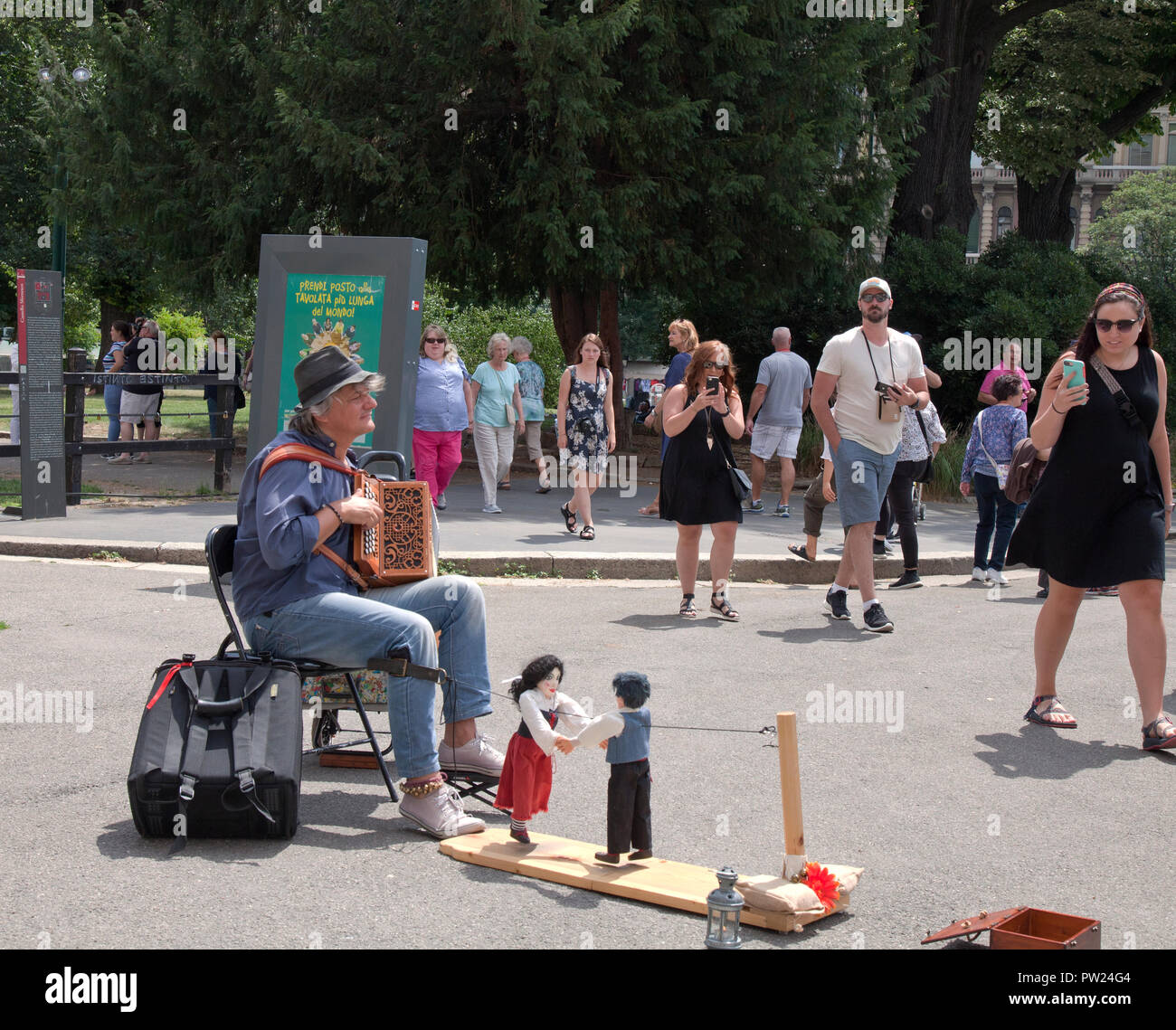 Jig dolls, aka stick puppets, dance to the notes of an old-time squeeze ...