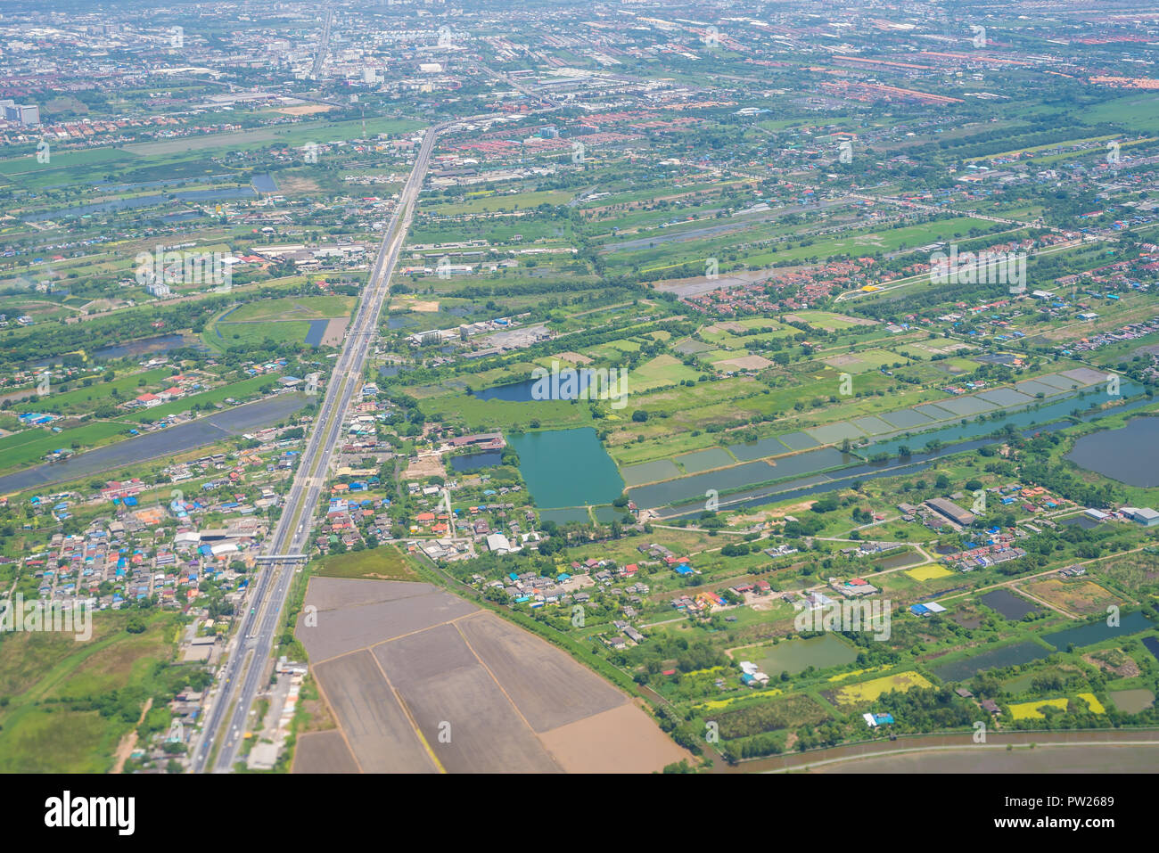 Aerial urban environment encroachment hi-res stock photography and ...