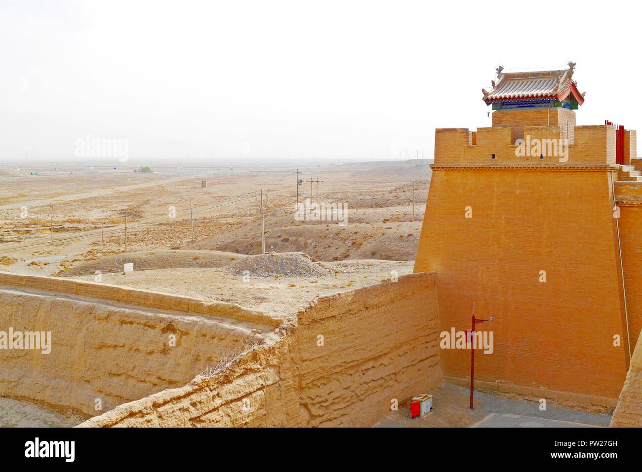 Jiayuguan fort watch tower hi-res stock photography and images - Alamy