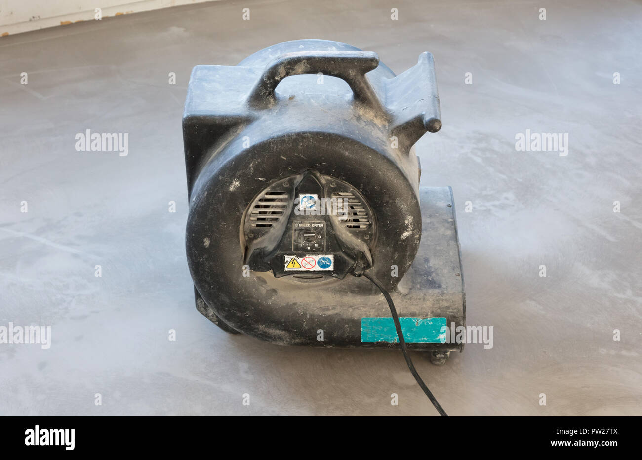 Large blower for drying a floor, indoor Stock Photo - Alamy