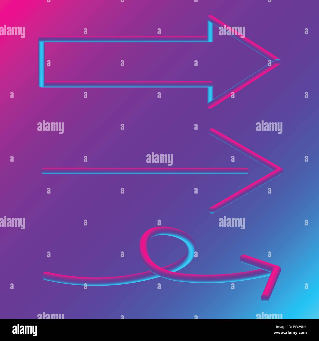 3d arrow Stock Vector Images - Alamy