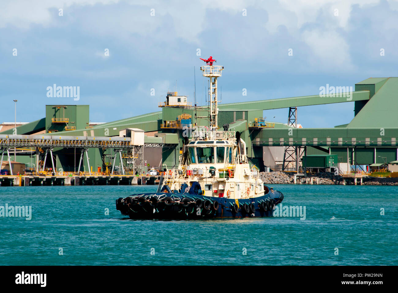 Tug Boat in Port of Geraldton - Western Australia Stock Photo - Alamy