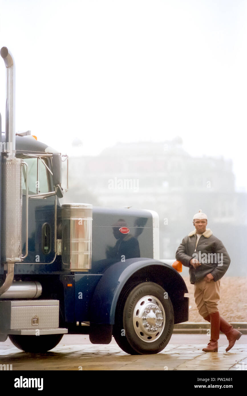 Chris Eubank and his truck in Brighton Stock Photo - Alamy