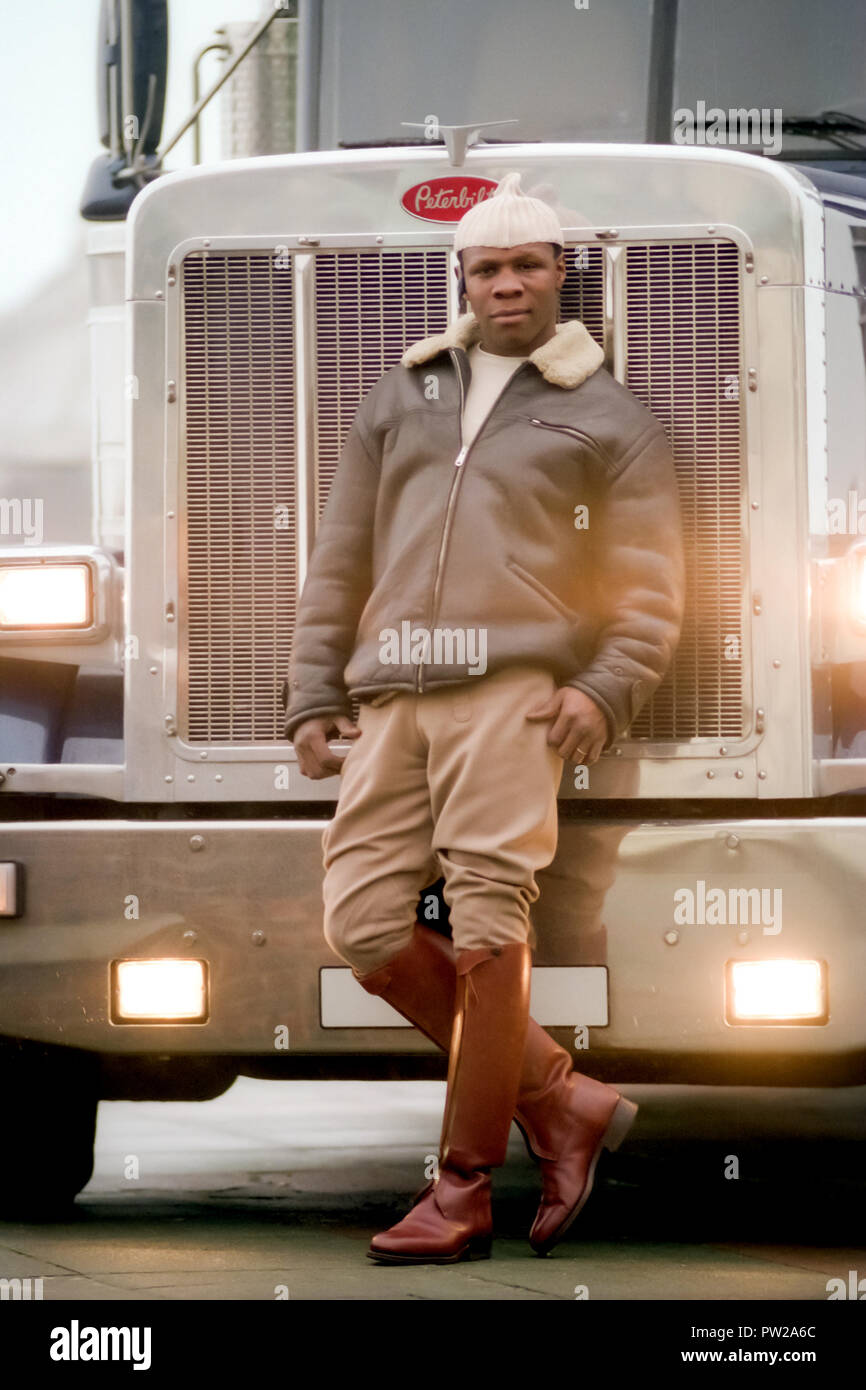 Chris Eubank and his truck in Brighton Stock Photo - Alamy