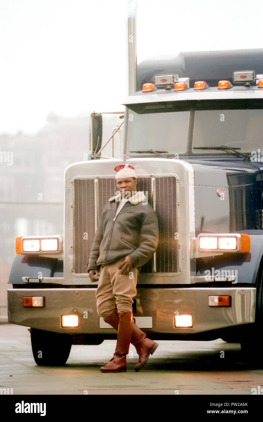 Chris Eubank and his truck in Brighton Stock Photo - Alamy