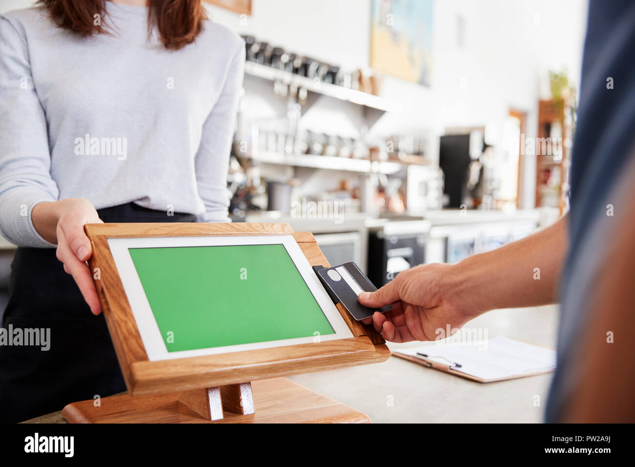 Contactless ordering hi-res stock photography and images - Alamy