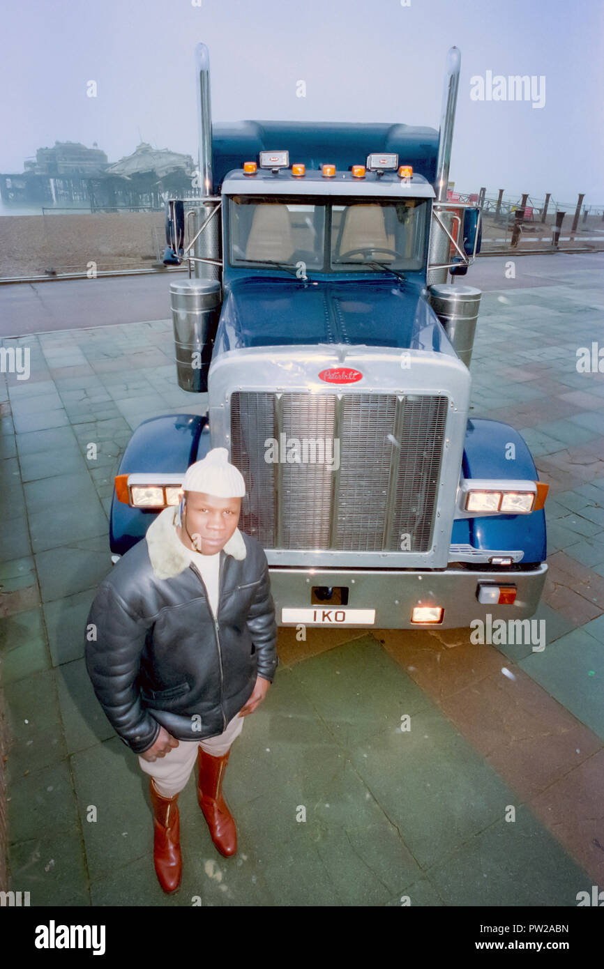 Chris Eubank and his truck in Brighton Stock Photo - Alamy