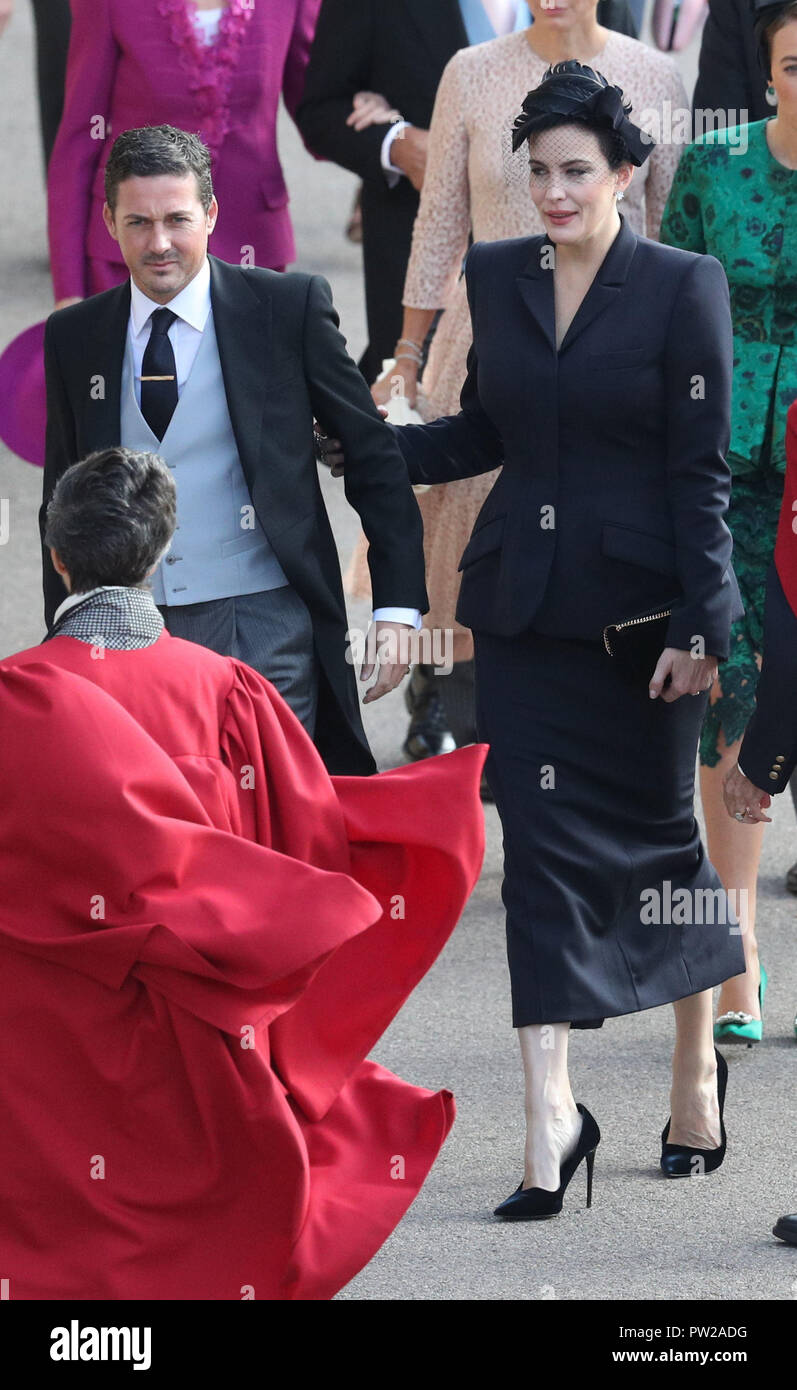 Liv Tyler arrives for the wedding of Princess Eugenie to Jack ...