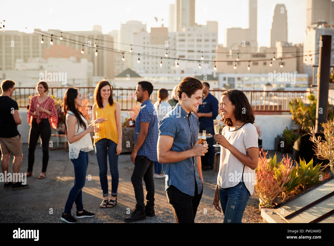 Rooftop party los hi-res stock photography and images - Alamy