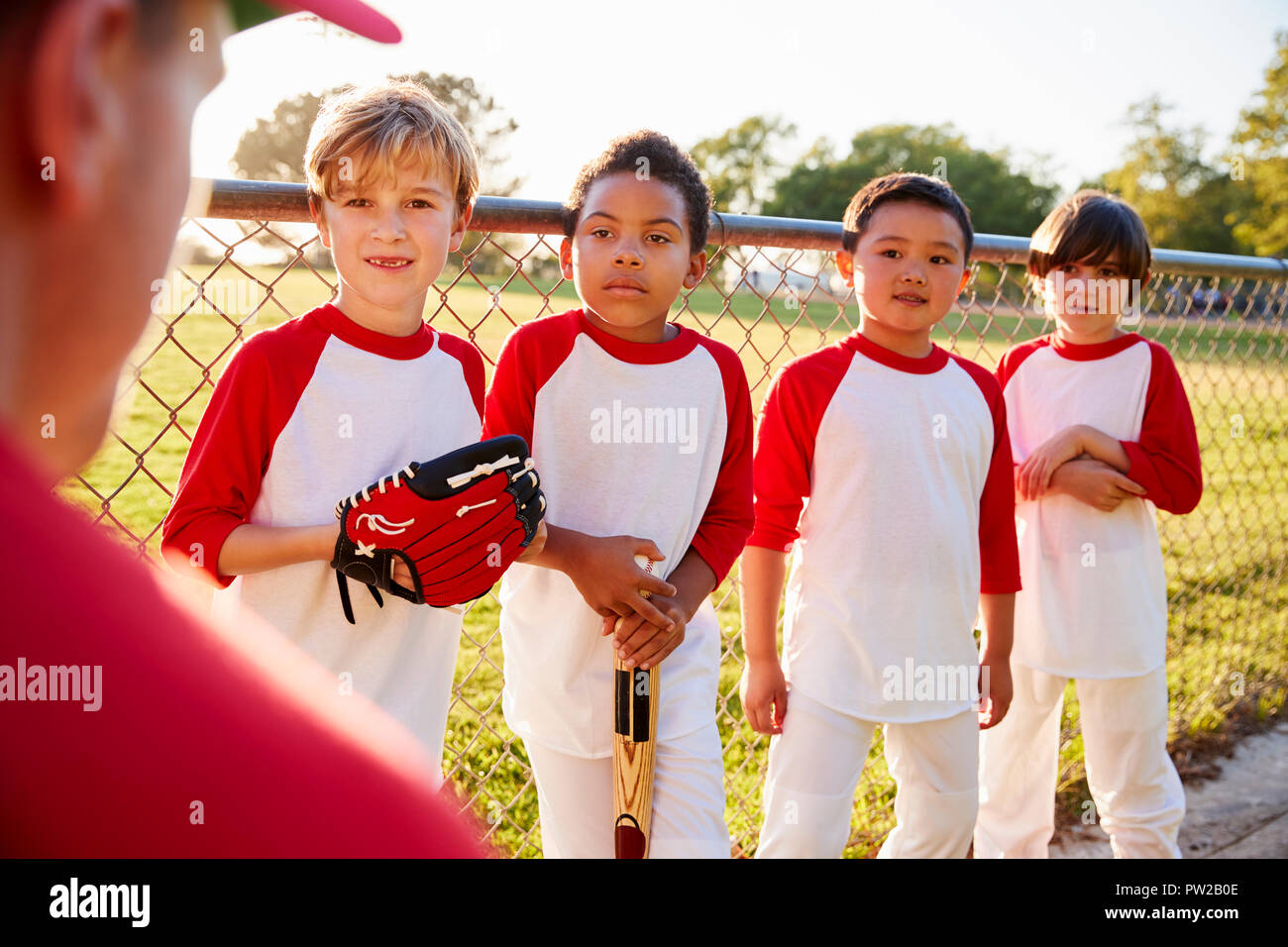 Three boys baseball hi-res stock photography and images - Alamy