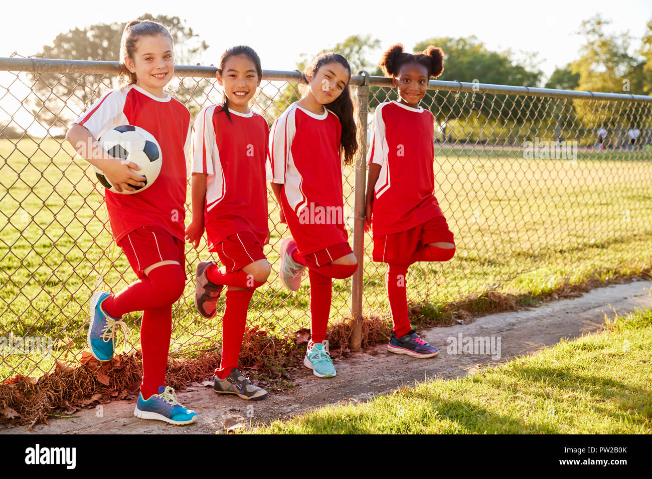 Teen Girls Playing Soccer High Resolution Stock Photography and Images ...