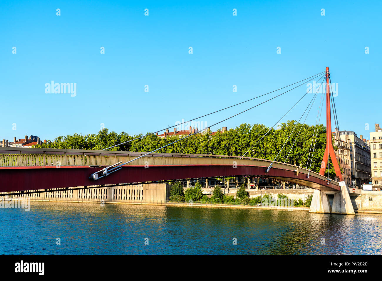 Pedestrian bridge in lyon hi-res stock photography and images - Alamy