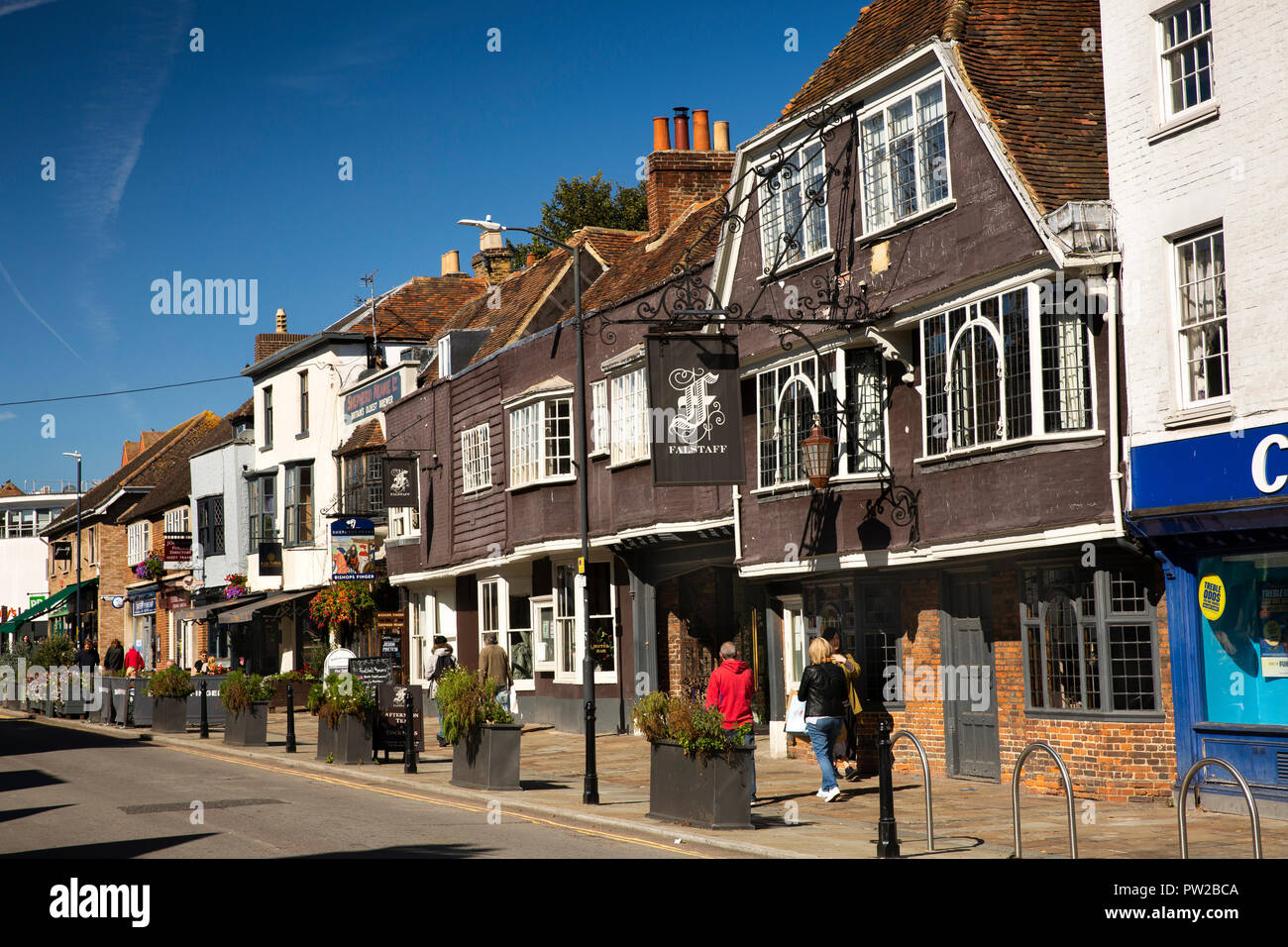 UK, Kent, Canterbury, St Dunstan’s Street, Falstaff Hotel, Elizabethan ...