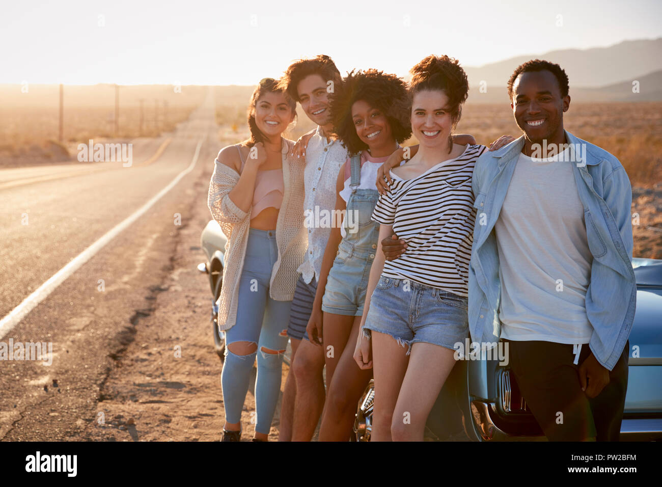 Holiday convertible friends hi-res stock photography and images - Alamy