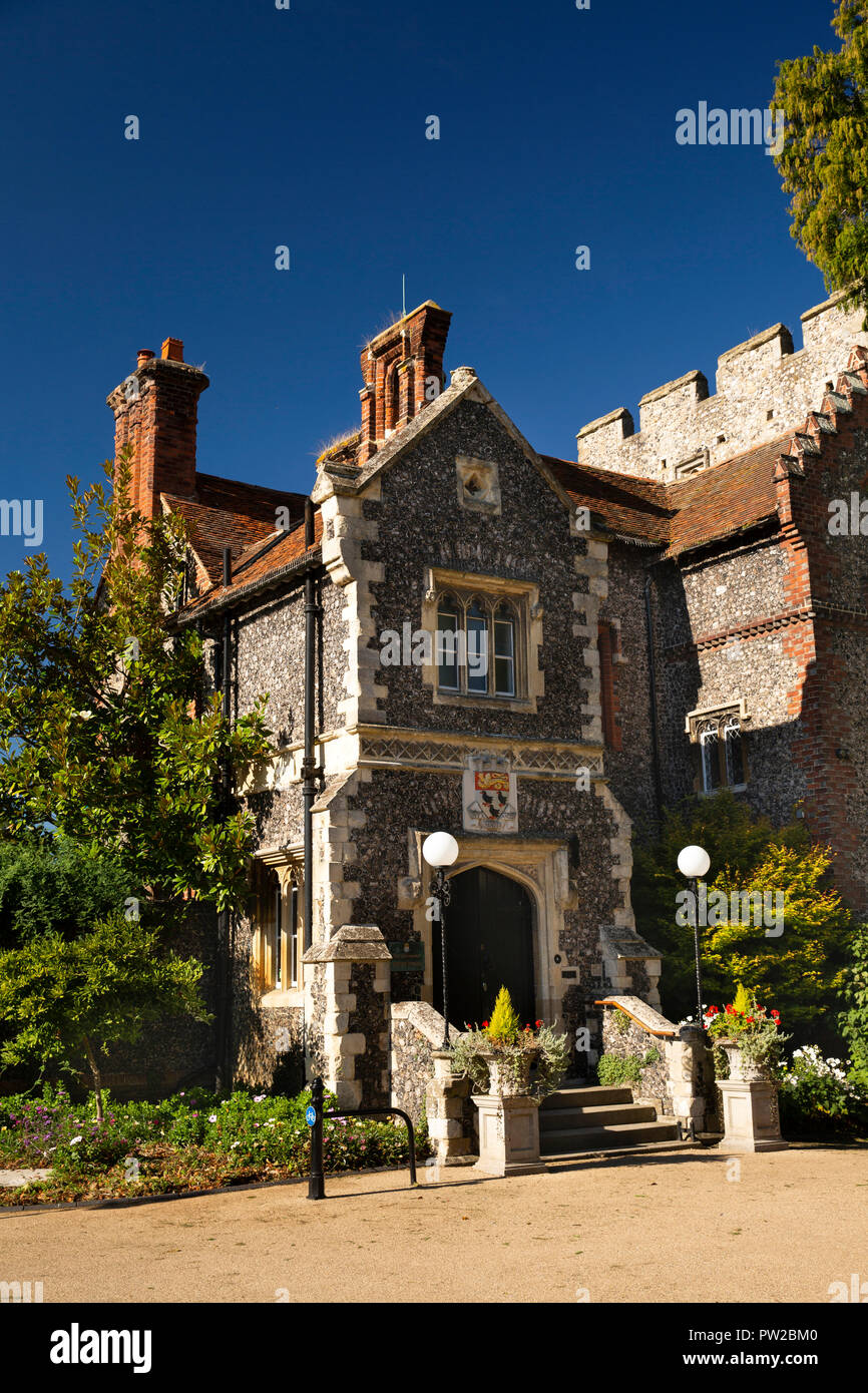 UK, Kent, Canterbury, Westgate Gardens, 1850 Tower House donated to the ...