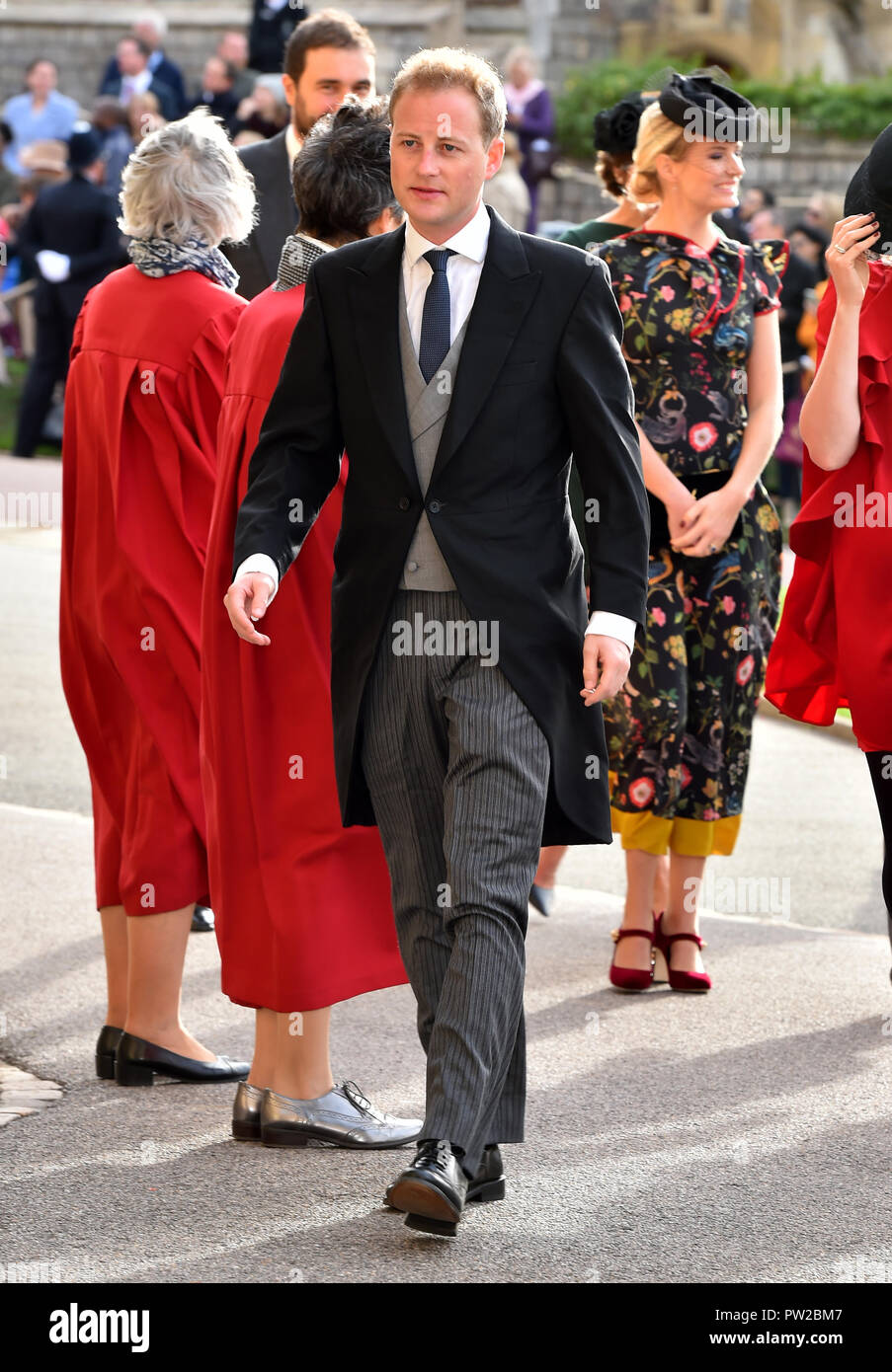 Guy Pelly arrives for the wedding of Princess Eugenie to Jack ...