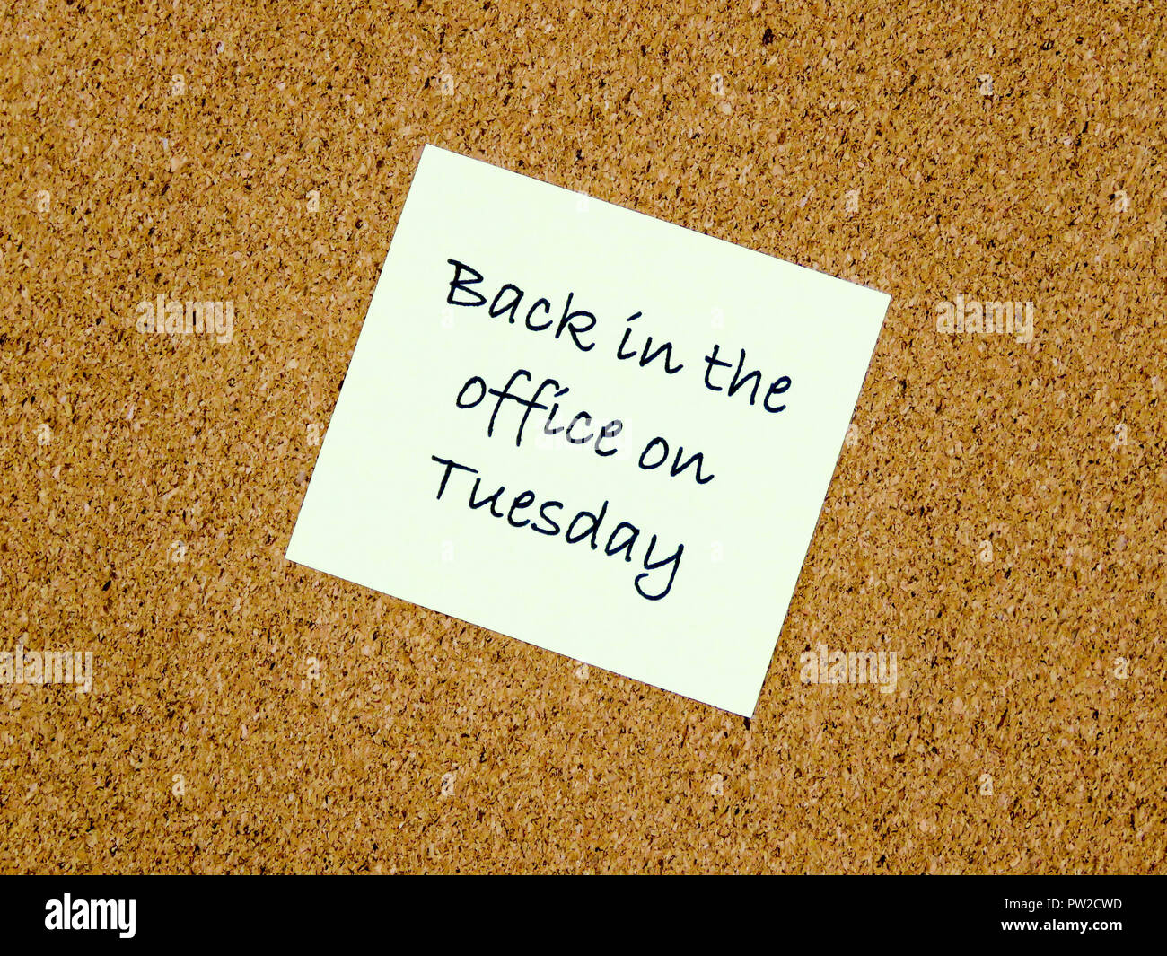 Back in the office on tuesday hi-res stock photography and images - Alamy