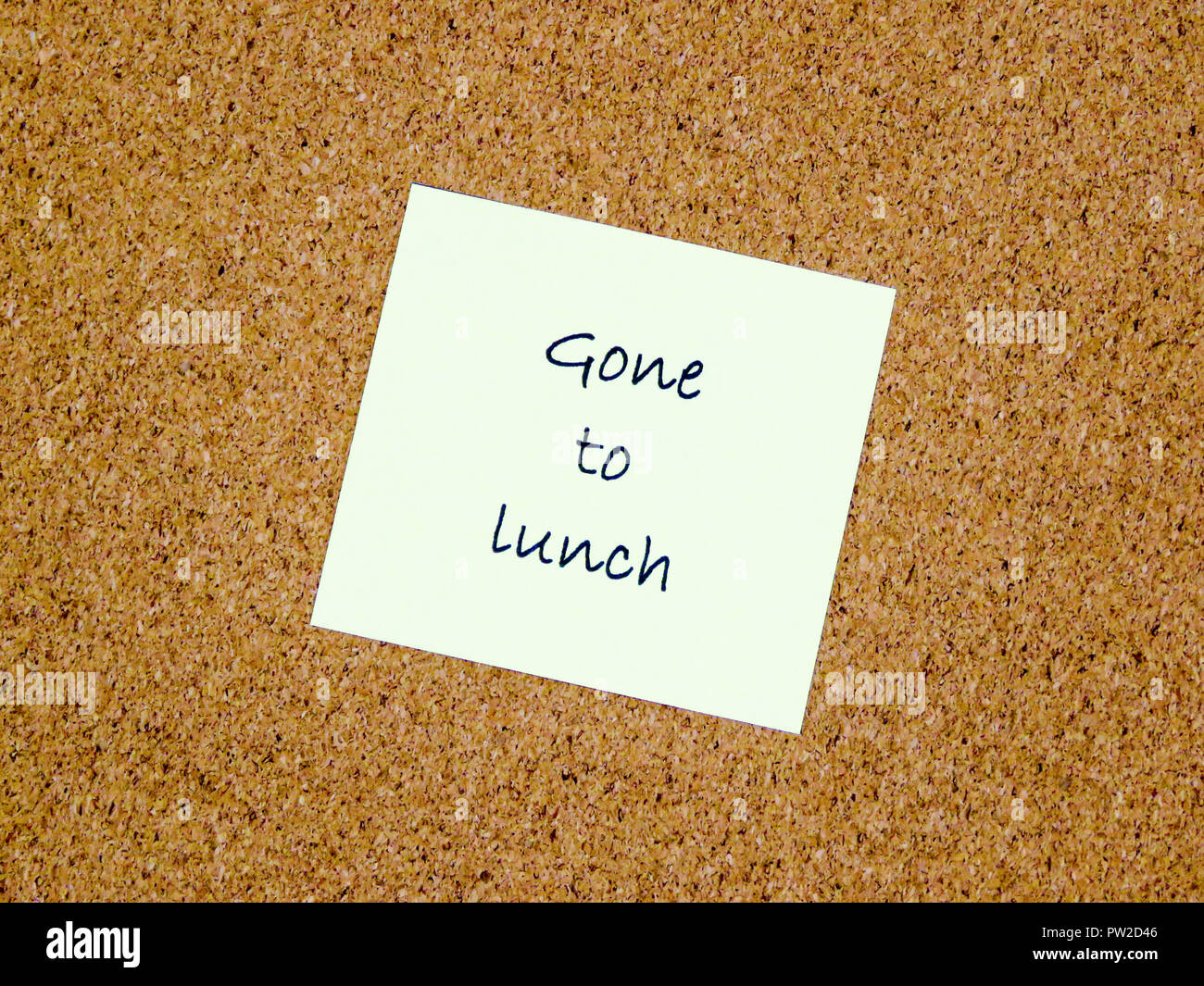 Gone to lunch hi-res stock photography and images - Alamy