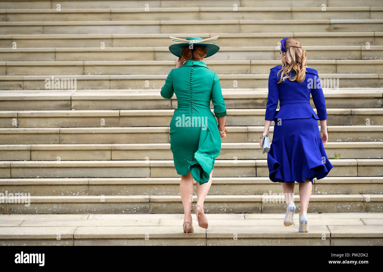 Sarah, Duchess of York, and Princess Beatrice of York arrive for the ...