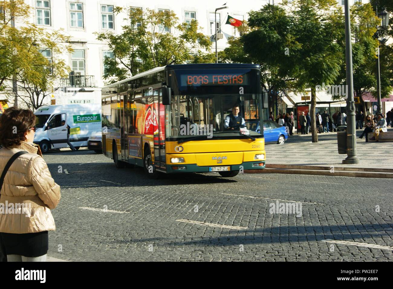 Man single deck bus hi-res stock photography and images - Alamy
