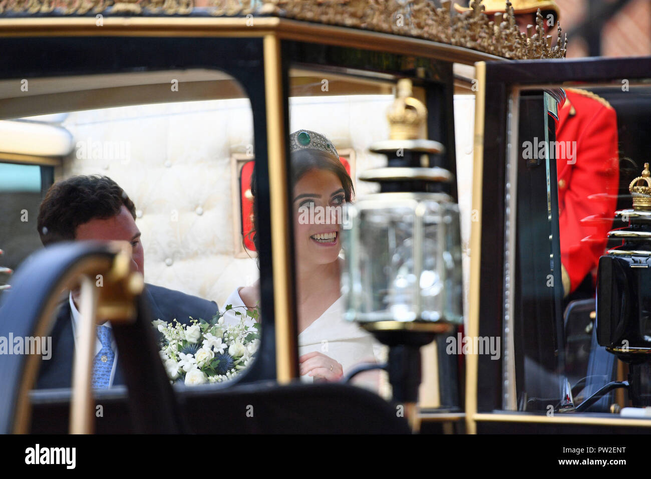 Princess Eugenie and her husband Jack Brooksbank travel in the Scottish ...