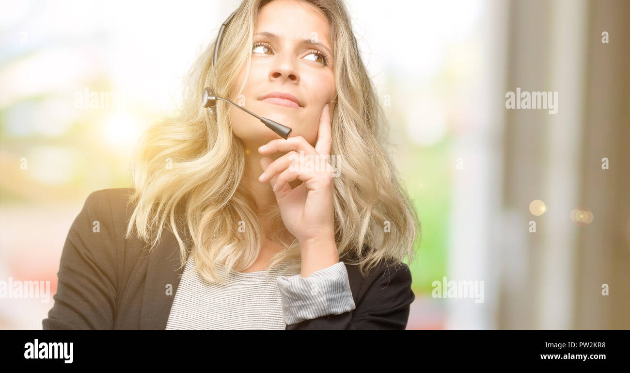 Confused call center agent looking hi-res stock photography and images ...