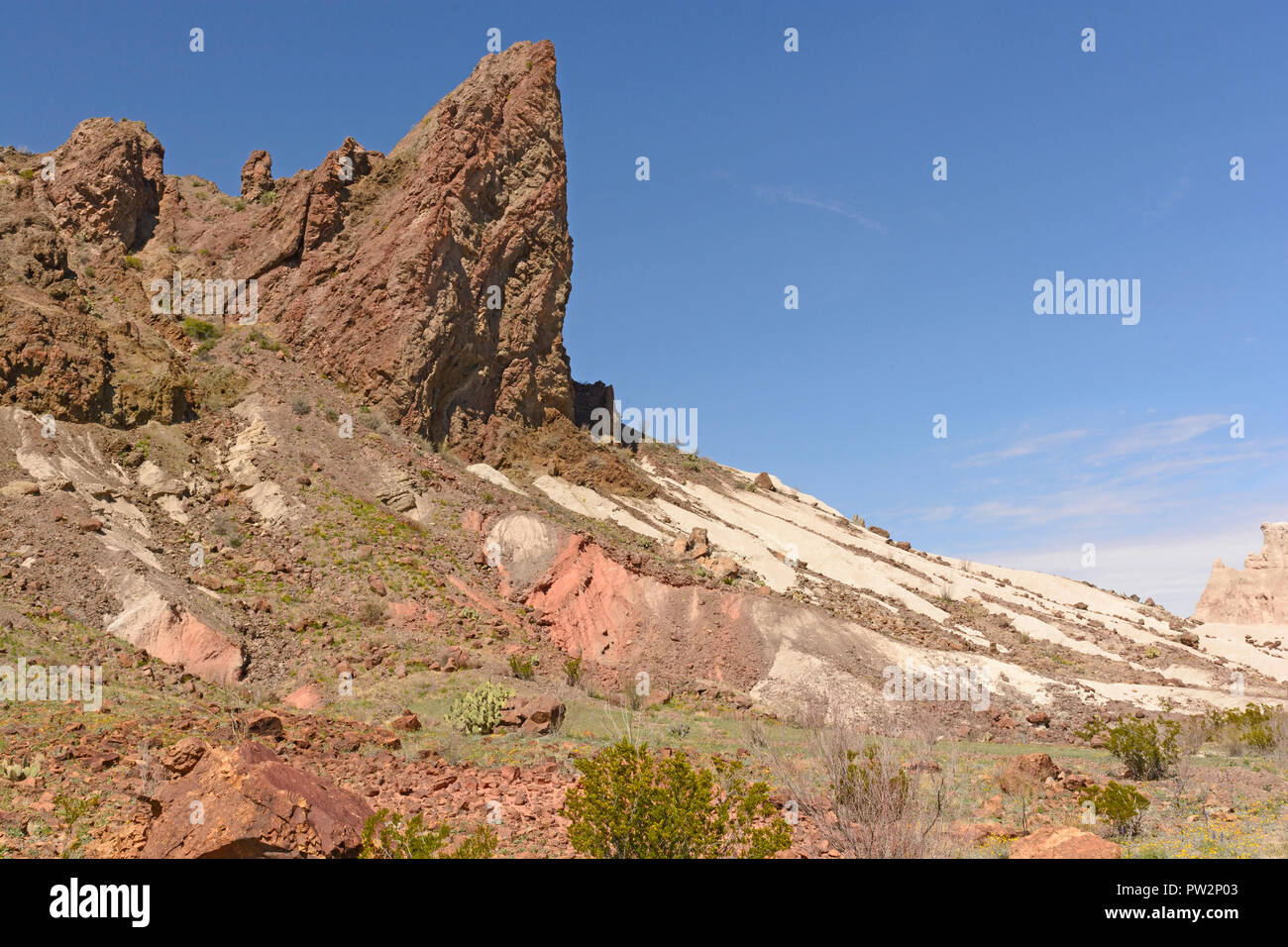 Volcanic rock and Ash in the Wilderness of Big Bend National Park in ...