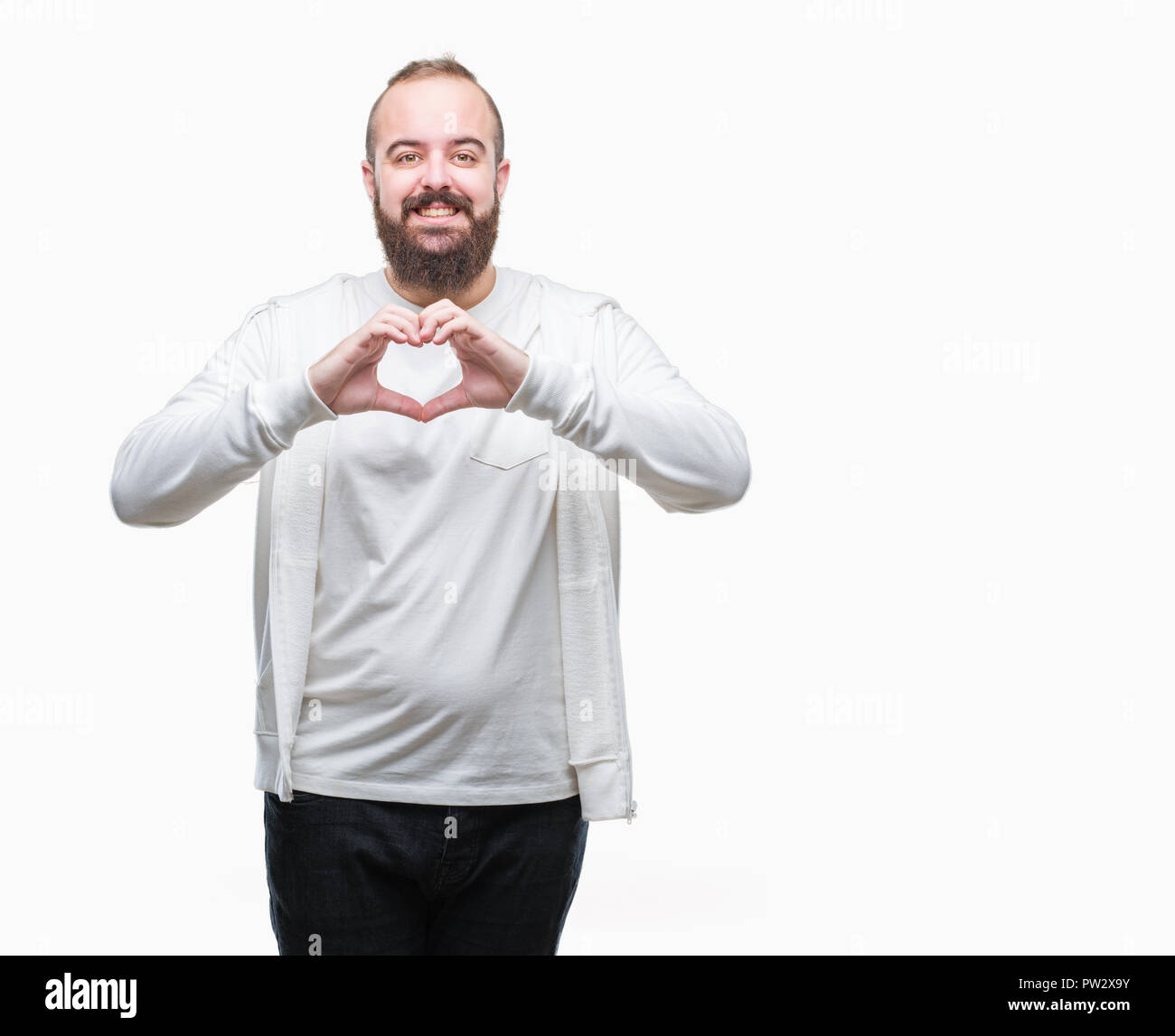 Young couple wearing heart Cut Out Stock Images & Pictures - Alamy
